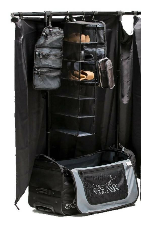 Demi™ Foldable Changing Station™ with Extendable Garment Rack & Curtai ...